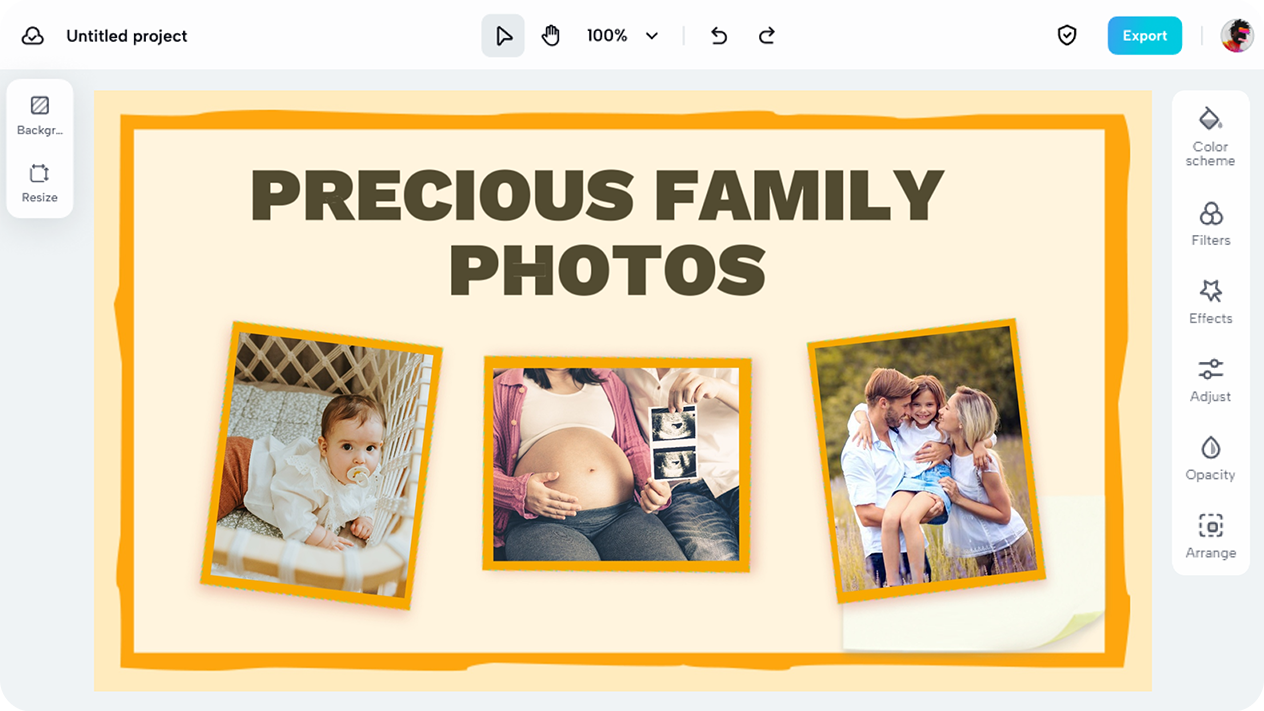 Online Family Collage Generator ： Capture Sweet Moments of your family