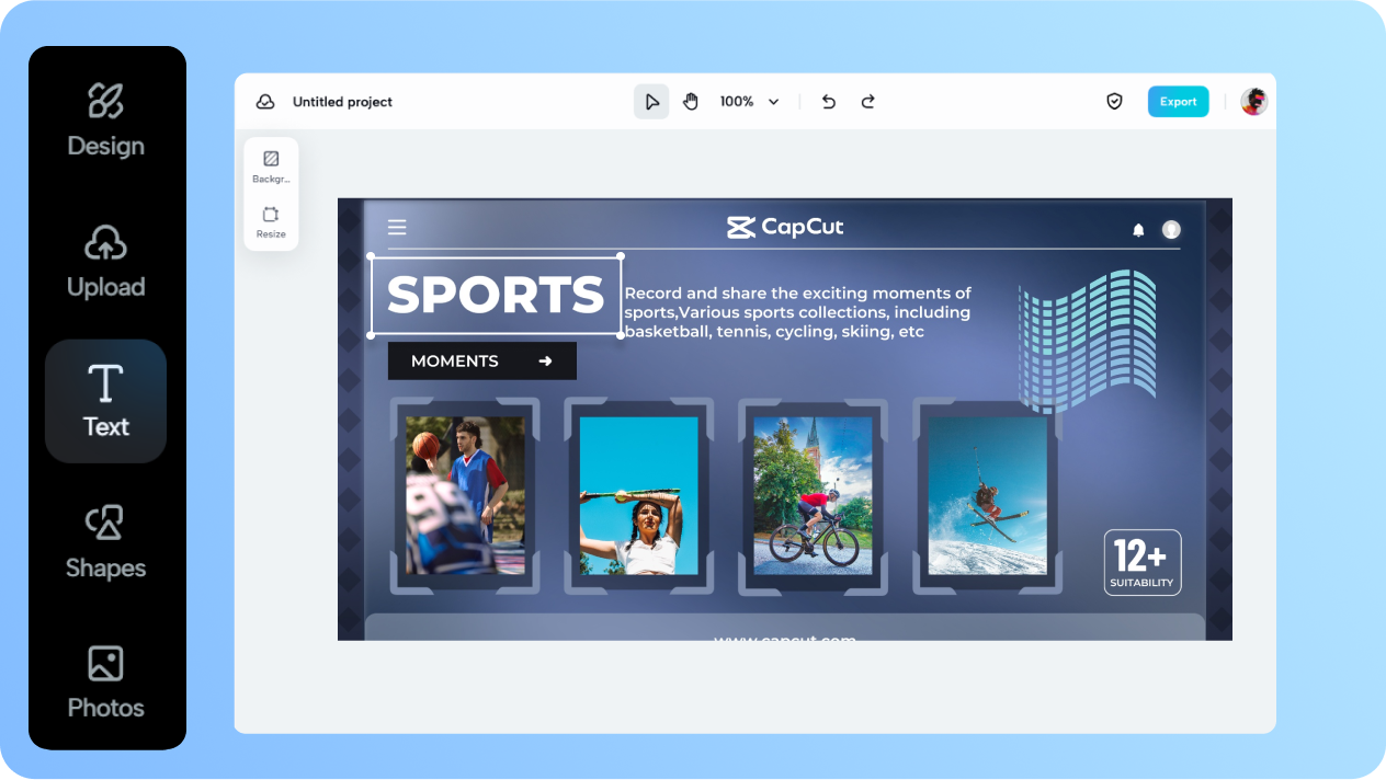 Customize Sports Photo Collage with Our Free Editor