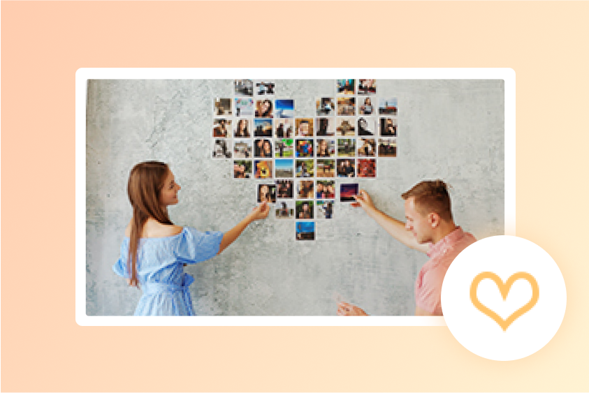 Heart-shaped Photo Online Editor | 100+ Free Templats