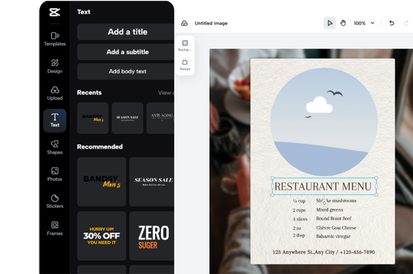 Creator de meniuri pentru restaurante gratuite și online - prietenos ...