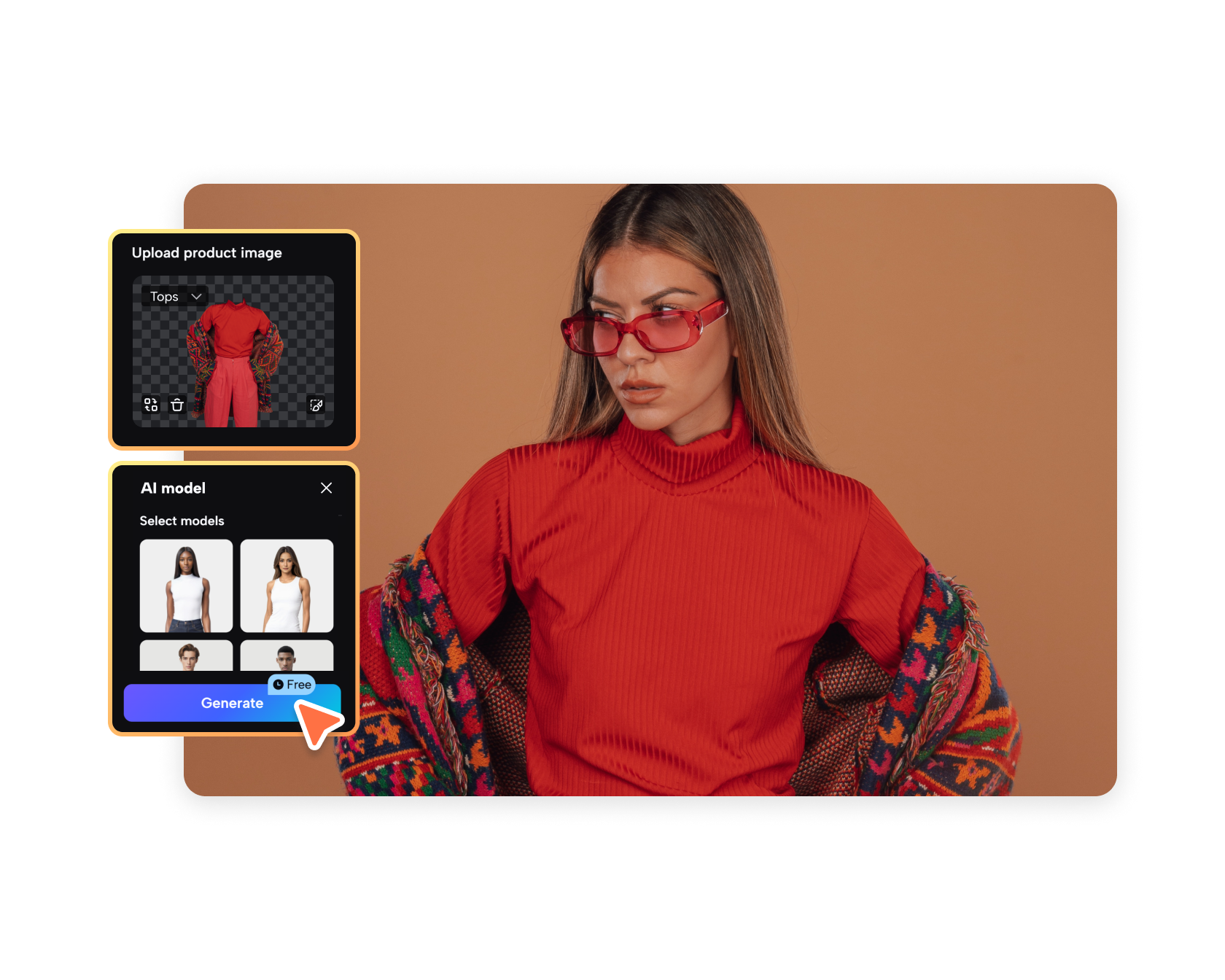 Free AI Model Fitting - Try Clothes on virtually