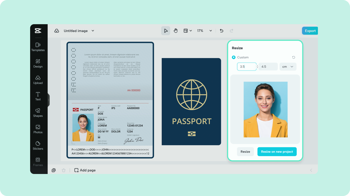 How to Resize Photo to Passport Size with CapCut Effortlessly