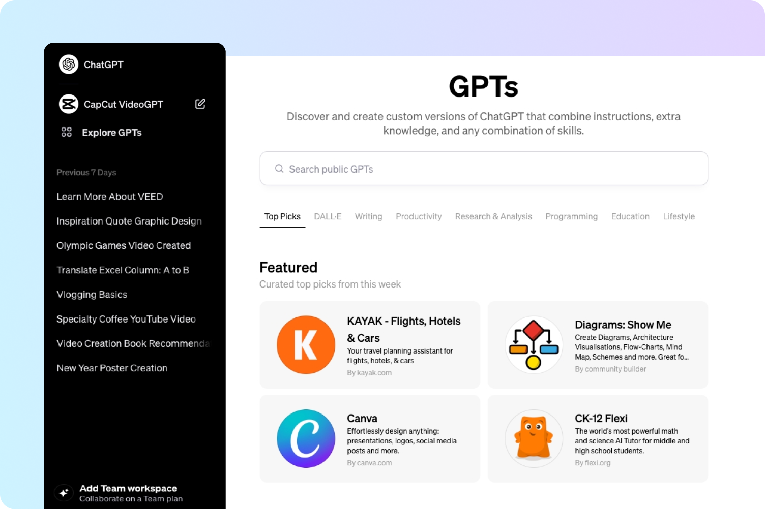 Explore ChatGPT Videos and Images with CapCut