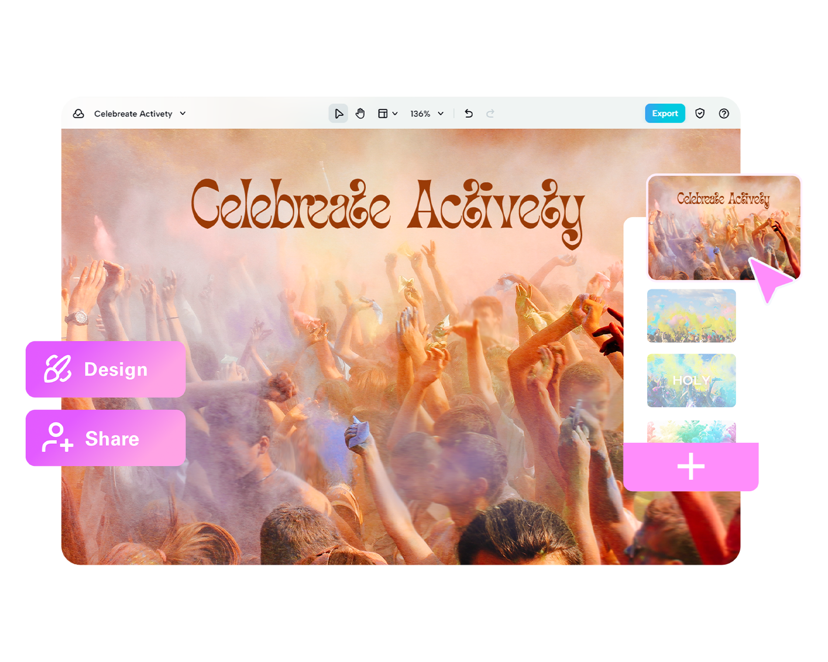 Online Holi Poster Maker - Personalizați și descărcați gratuit