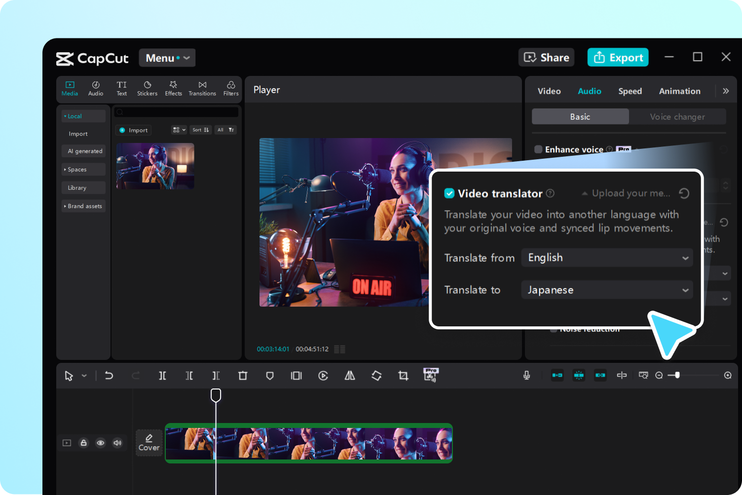 IA Tradutor de vídeo: Quebre as barreiras da linguagem sem esforço
