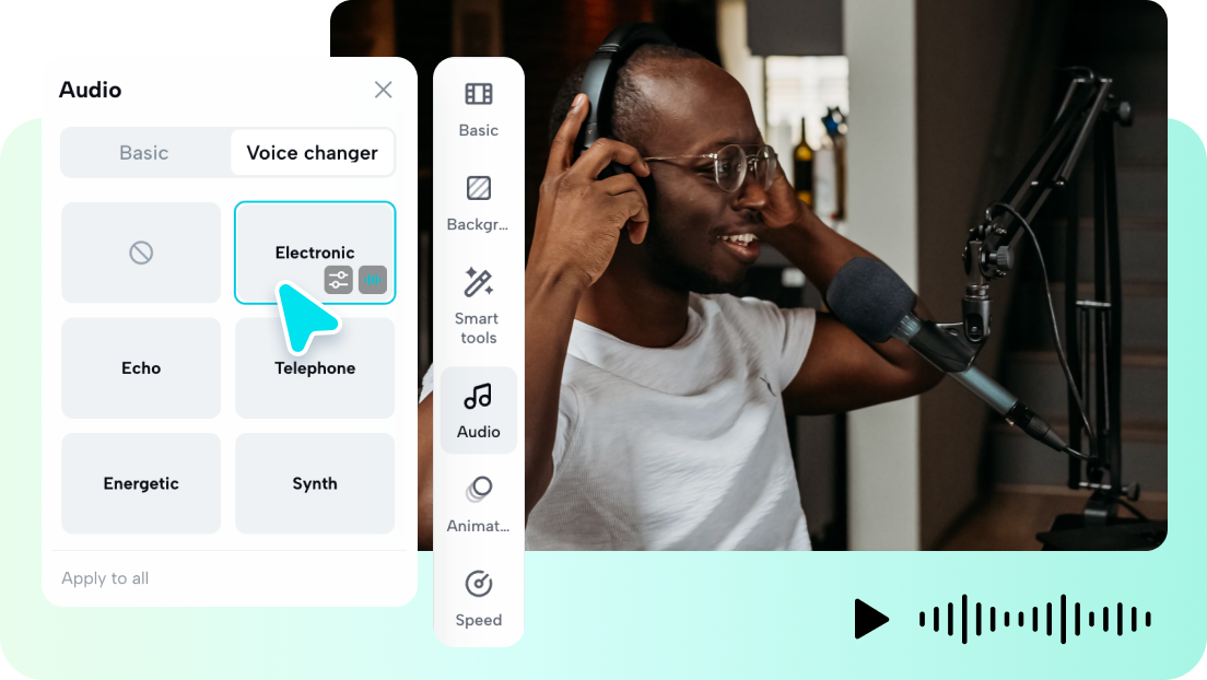 Modifica audio online gratis con Pippit