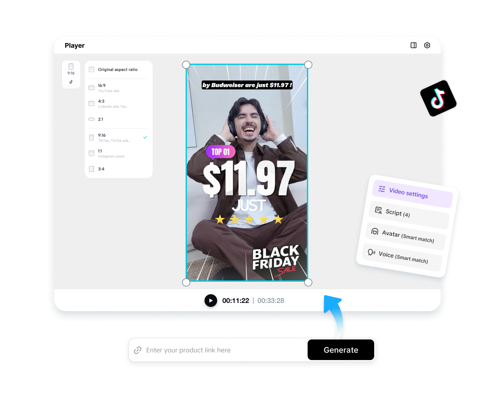 AI TikTok Videos Generator – Fast, Easy, and Professional