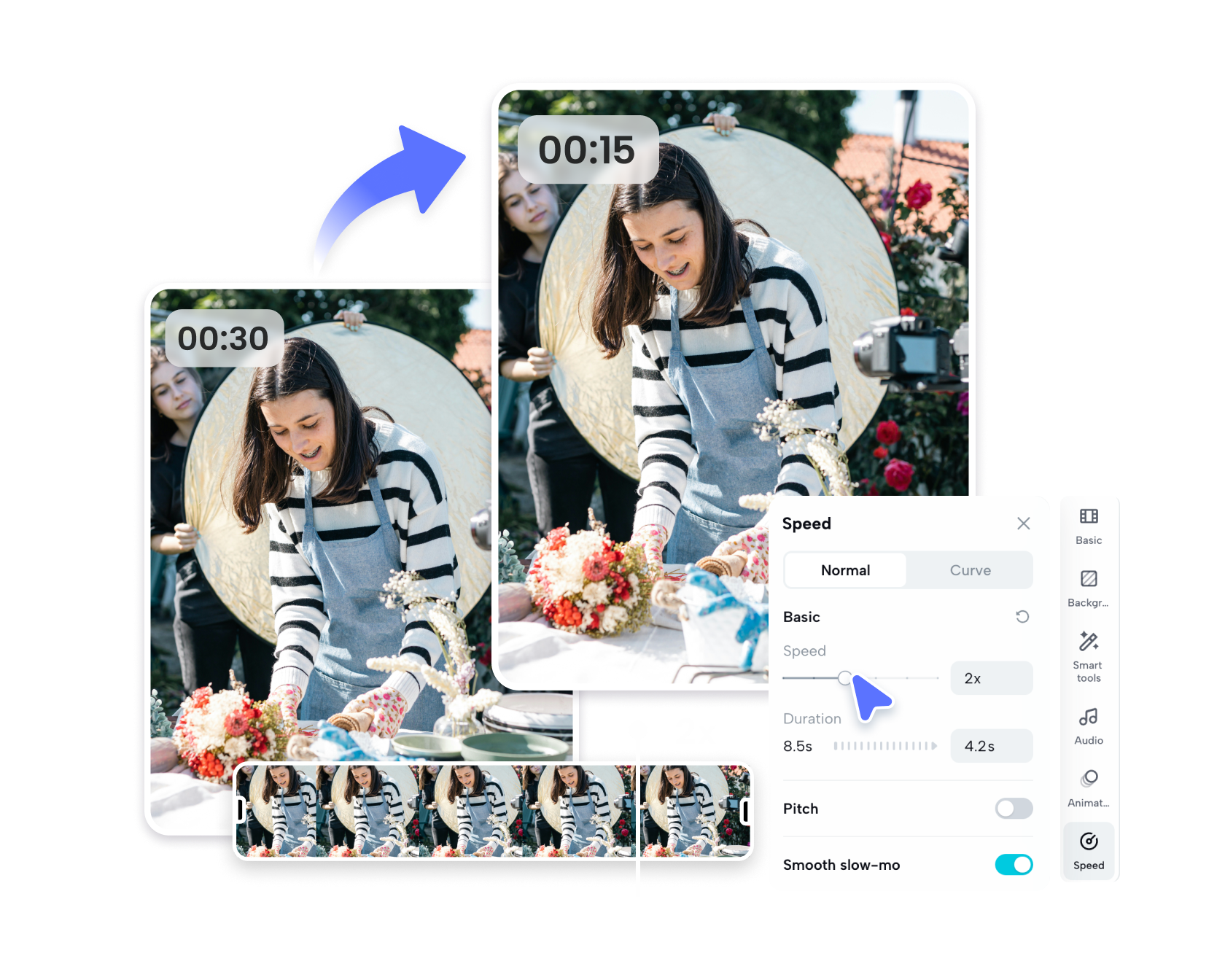 Video Speed Changer | From Dramatic Slows to Lightning Fast Clips