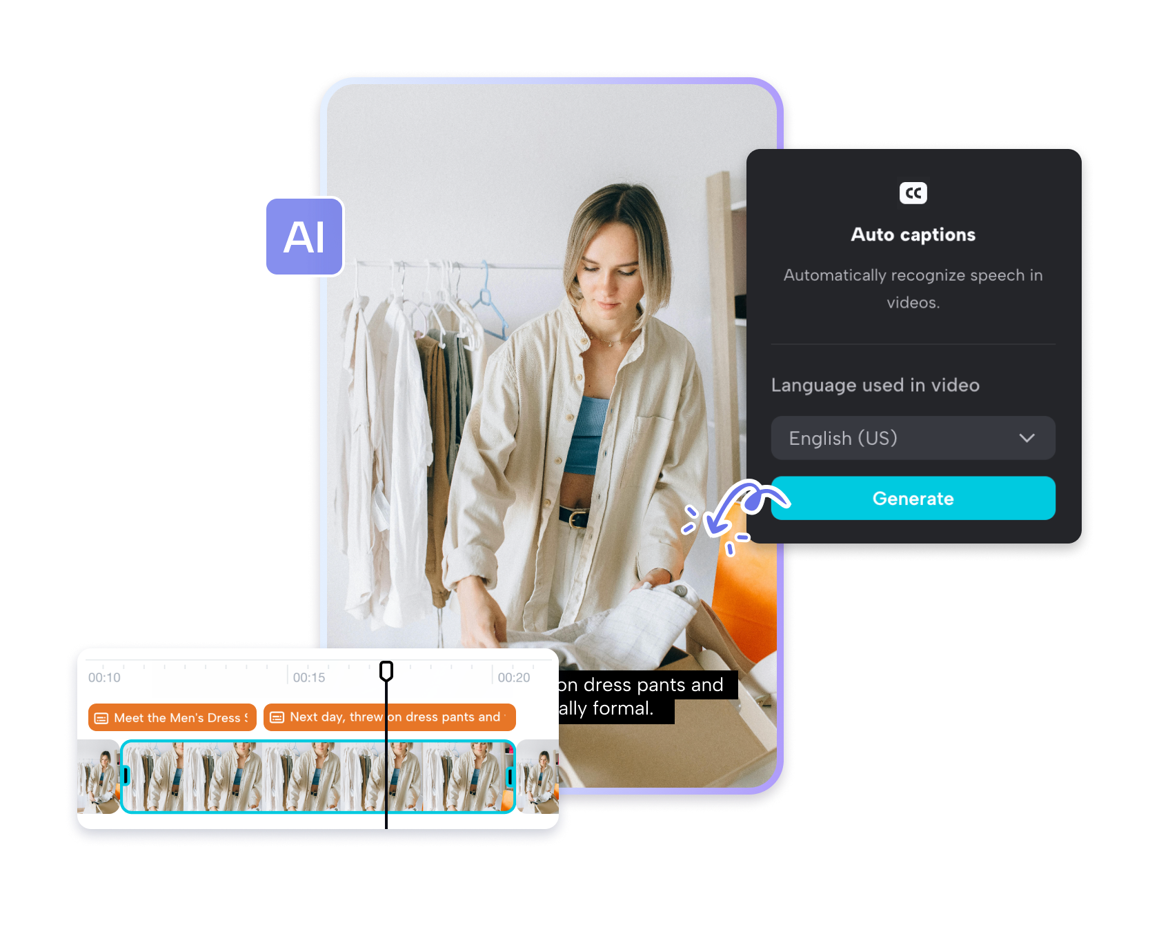 Auto Caption AI: Subtitle video dengan mudah tanpa usaha