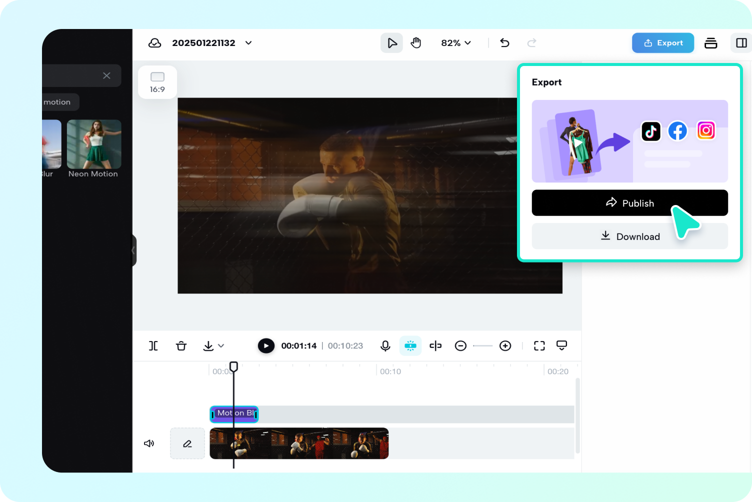Free Motion Blur Effect for Smooth and Professional Video Edits
