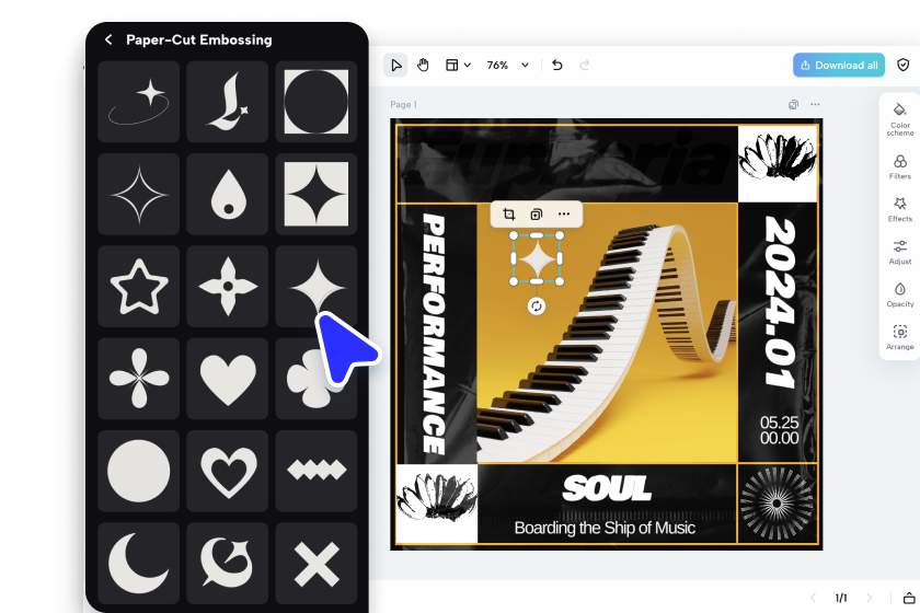 Criador de capas de álbum: crie capas incríveis para sua música
