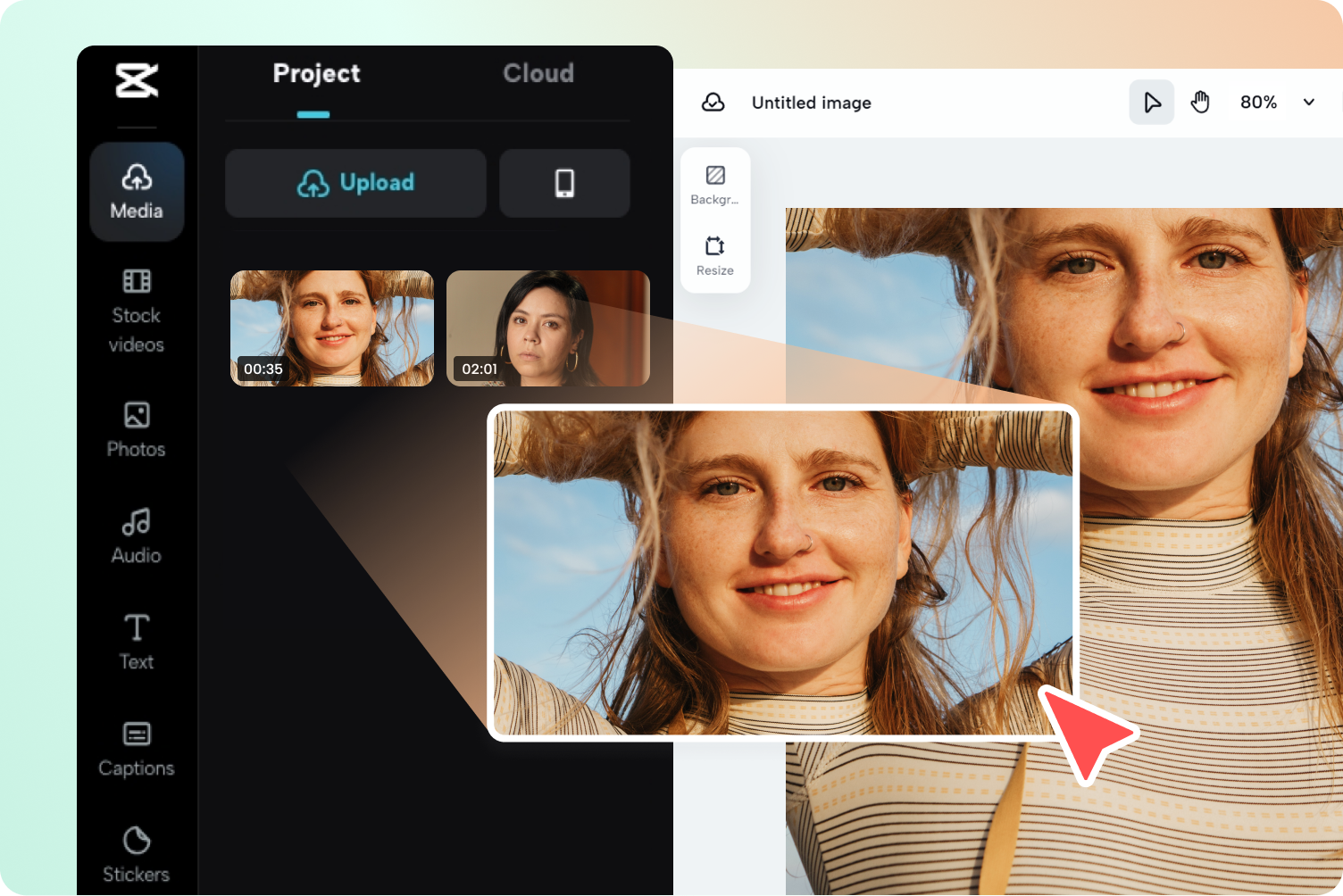 Retoque facial online: editor de rosto grátis | CapCut